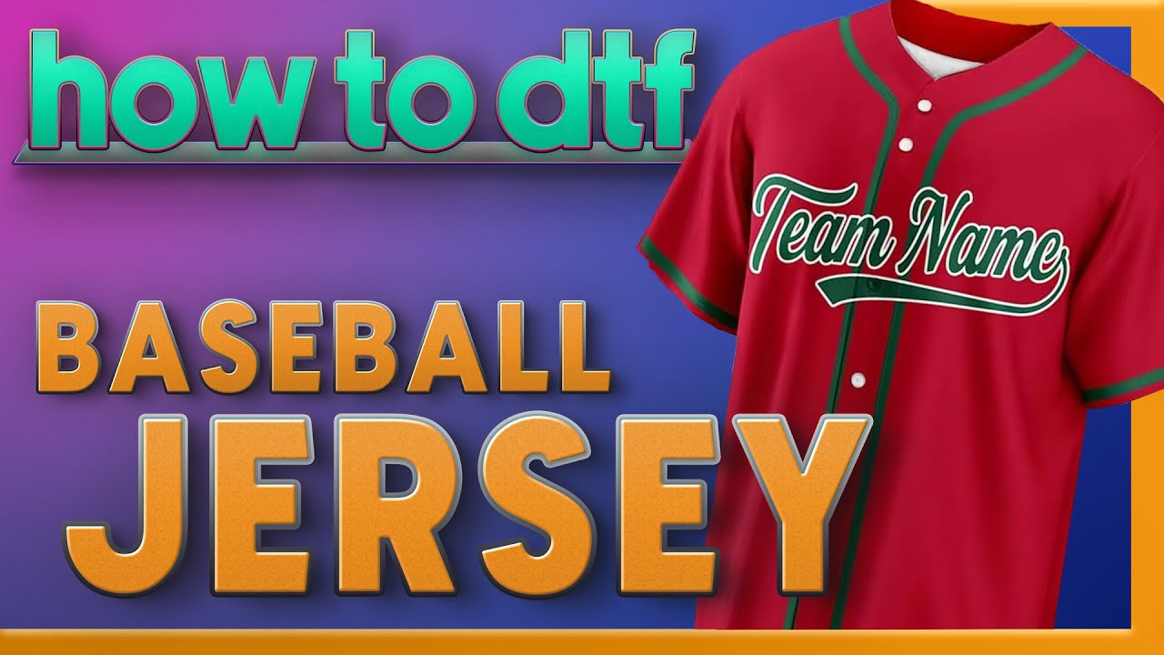 How to DTF a Baseball Jersey!