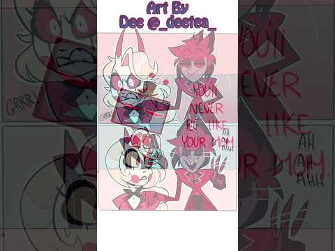 Fightin' Words (A #hazbinhotel comic dub) #alastorhazbinhotel #charliemorningstar #vox