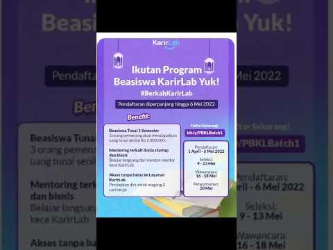 Beasiswa karirlab #beasiswa