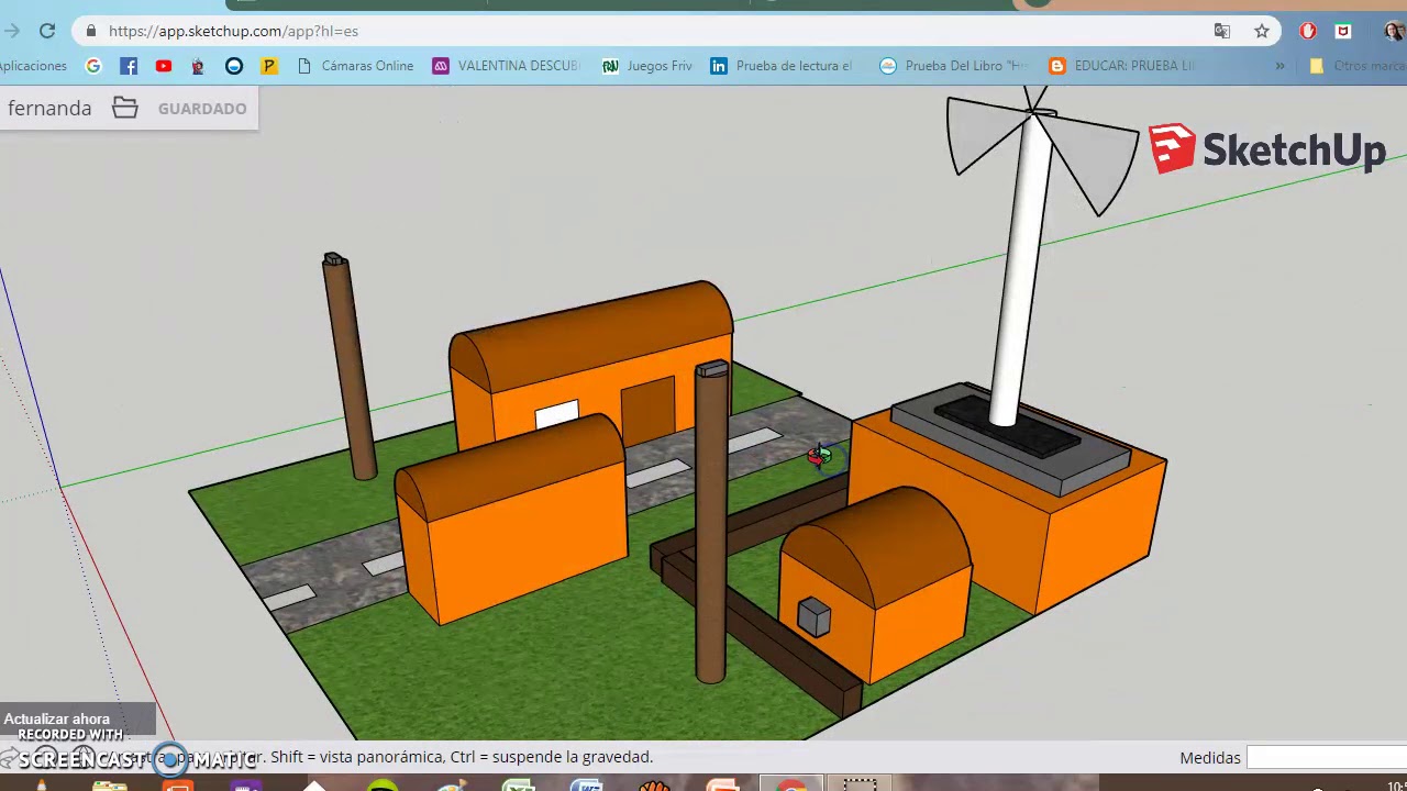 Modelo 3D energía eólica