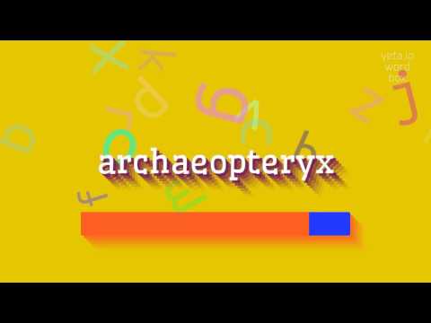 ARCHAEOPTERYX - HOW TO PRONOUNCE ARCHAEOPTERYX? #archaeopteryx
