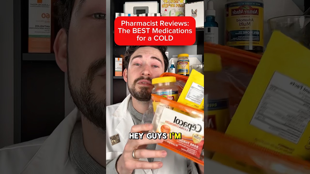 The BEST medications for a cold. Pharmacist reviews #coldandflu medications