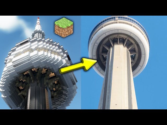 Realistic Massive Tower (CN Tower) Toronto MAX Height! Minecraft Map