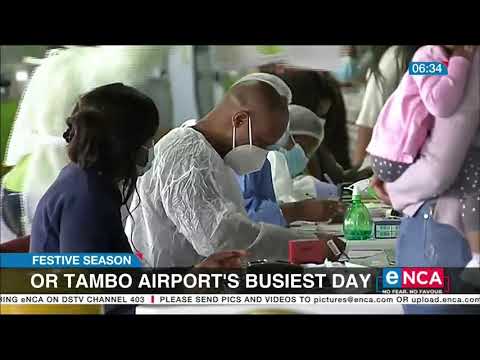 OR Tambo airport's busiest day
