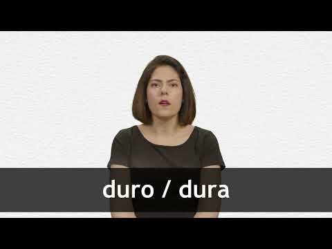 English Translation of “DURO” | Collins Spanish-English Dictionary