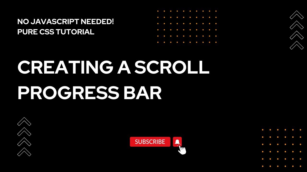 Creating a Scroll Progress Bar with Pure CSS | Web Development Tutorial
