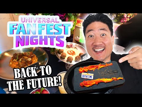 UNIVERSAL STUDIOS THEME PARK FOOD TOUR! 2025 Fan Fest Night Menu!
