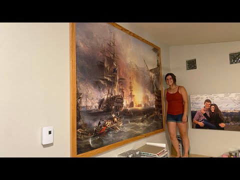 How to make 9,000 piece puzzle frame!