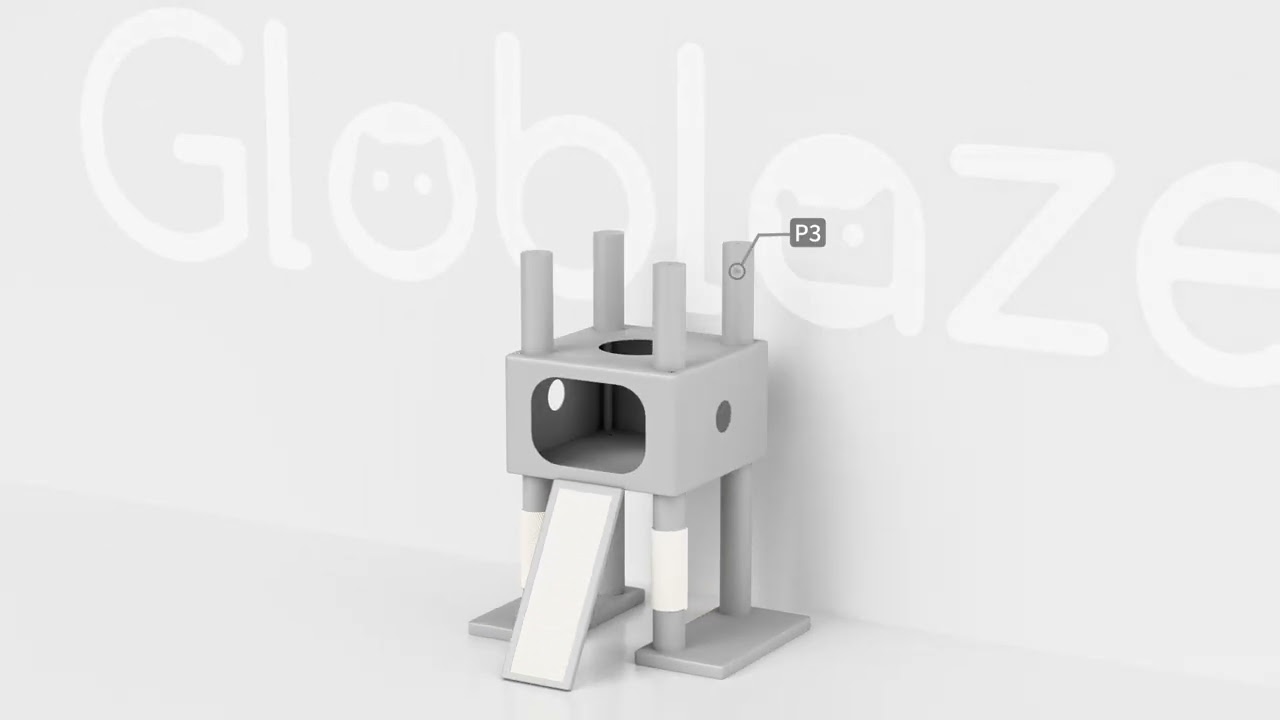 Globlazer F75 Cat Tree Assembly Guide
