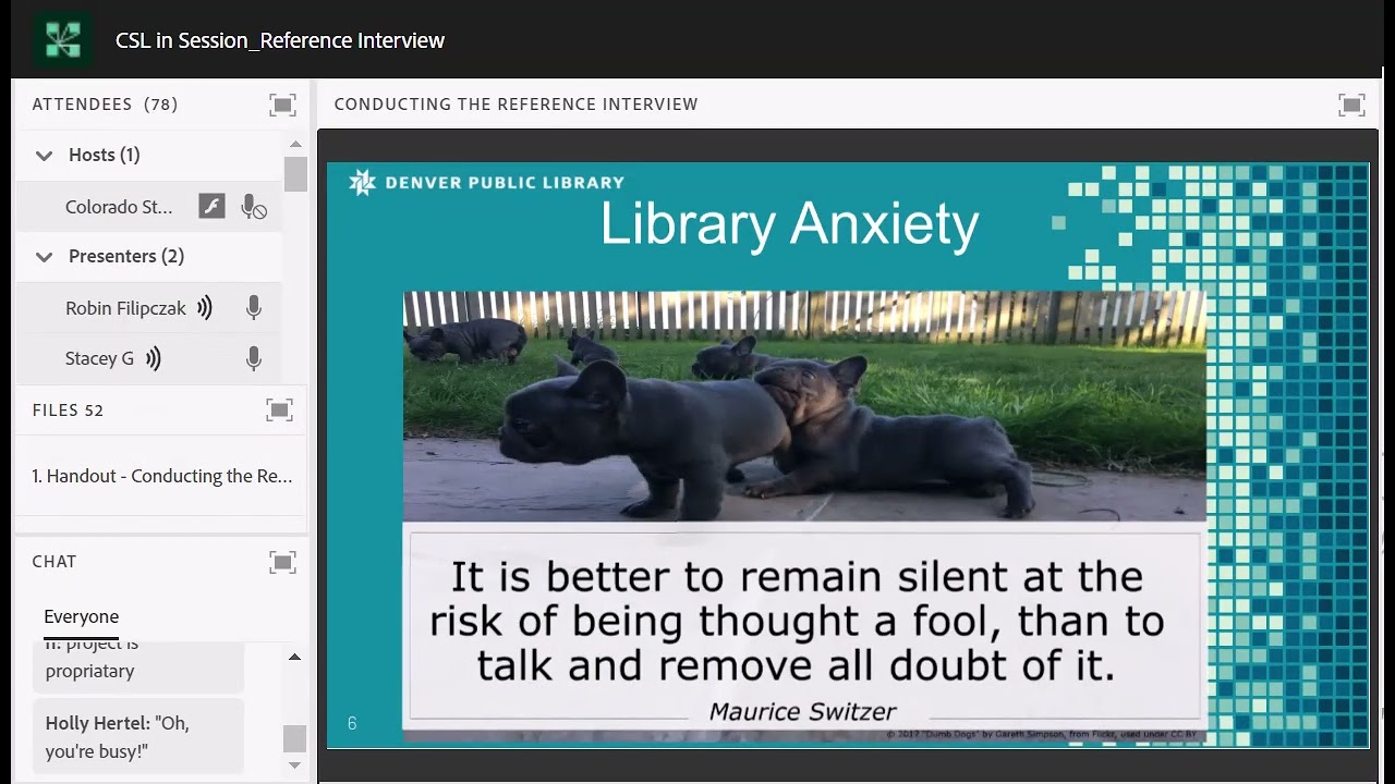 Conducting the Reference Interview