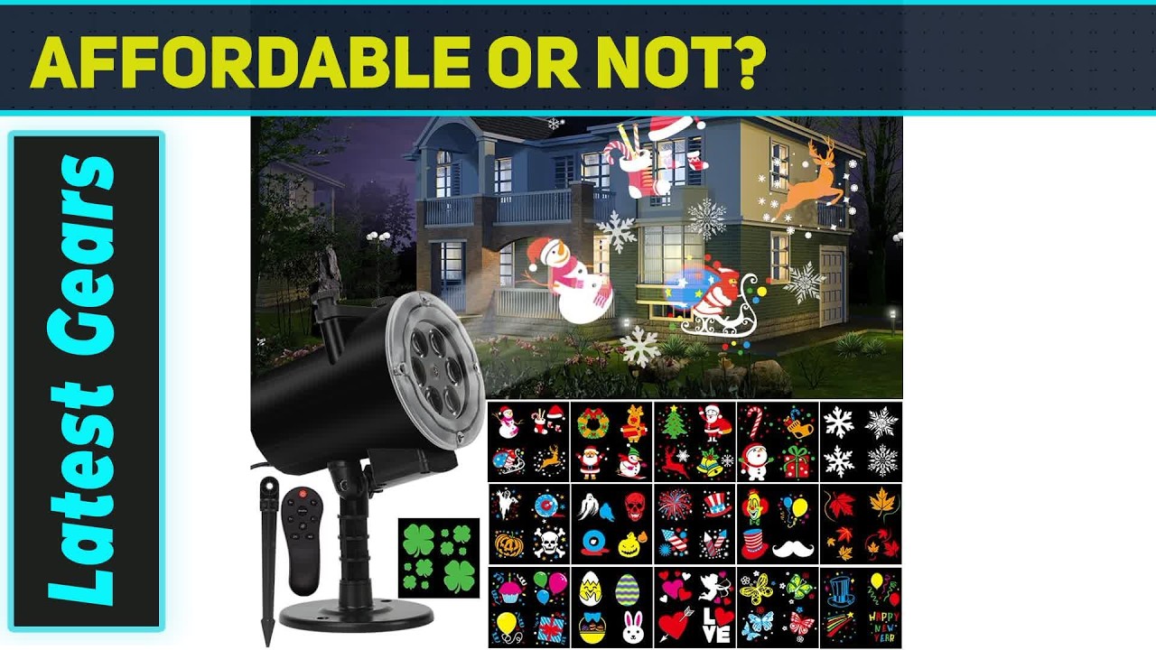 Halloween Christmas Projector Lights Best LED Holiday Display for Year Round Decorations