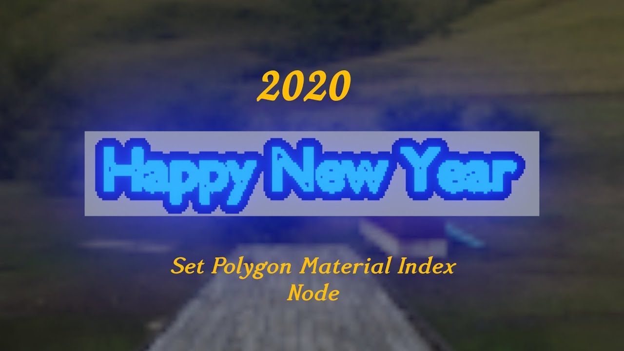 Set Polygon Material Index node for Animation Nodes in Blender - Tutorial