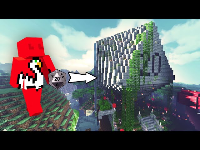 Giant D20 Dice Minecraft build with schematic Minecraft Map