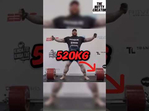 520kg deadlift World Record - Hafthor Bjornsson #shorts