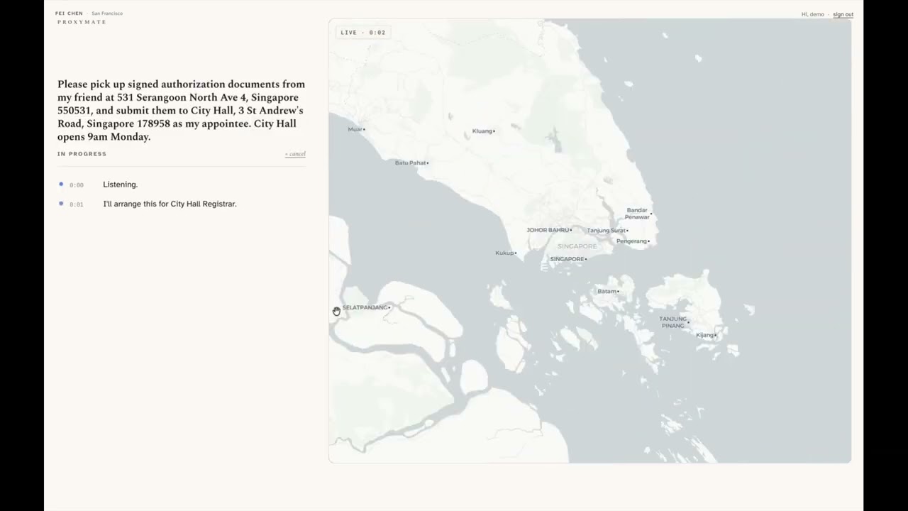Proxymate 1.1 Demo