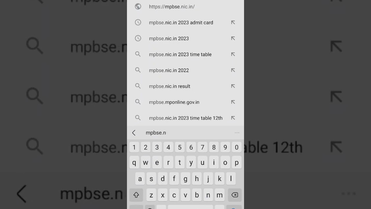 बिना Admit Card के Result Check Kare/Mp Board Result 2023/#youtubeshort /#mpboard/shorts