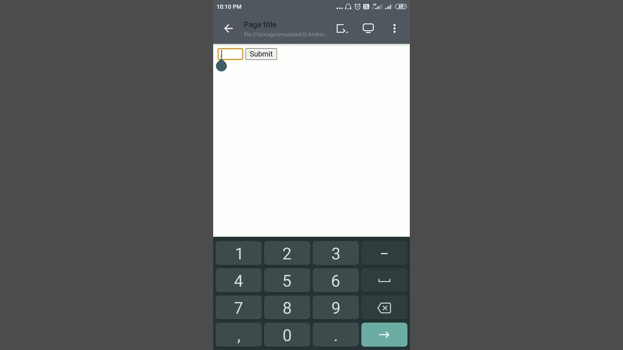 Html input type number with minimum and maximum values restriction