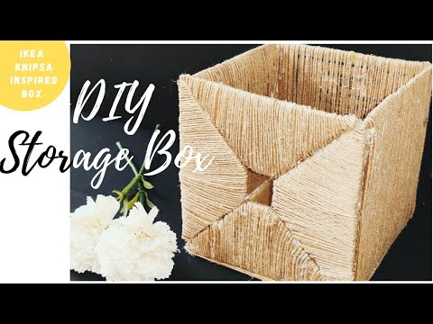 DIY Cardboard Organizer Storage Box idea | Best Out of Waste | IKEA KNIPSA Inspired box