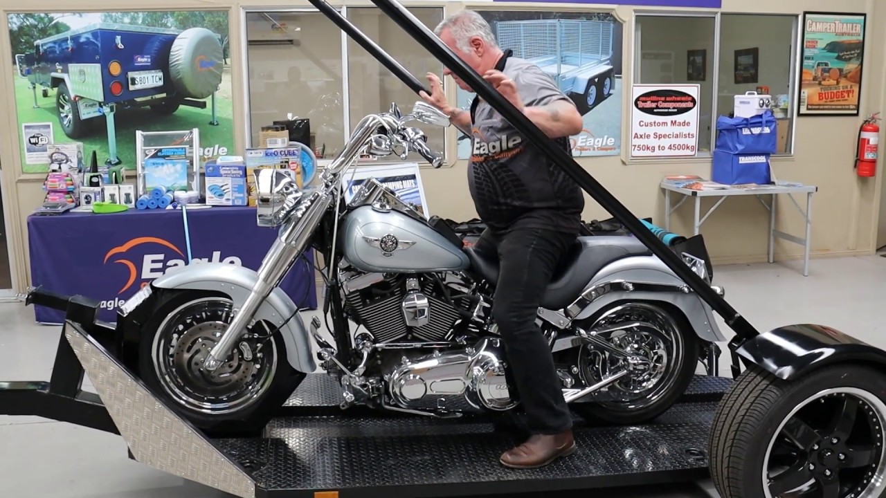 Ramp-less Motorbike trailer