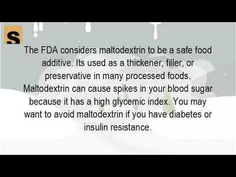 Is maltodextrin good or bad for you