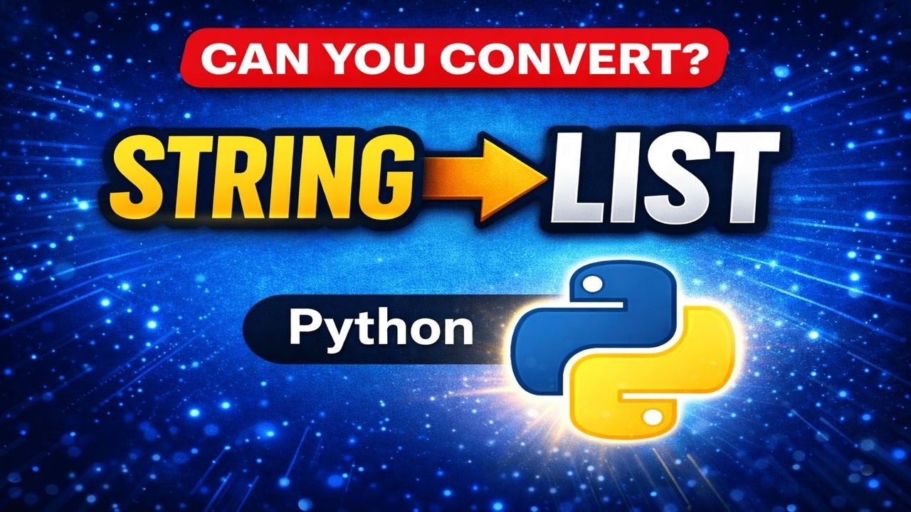 Convert String to List in Python | Interview Question With Interactive Quiz (In Comments)