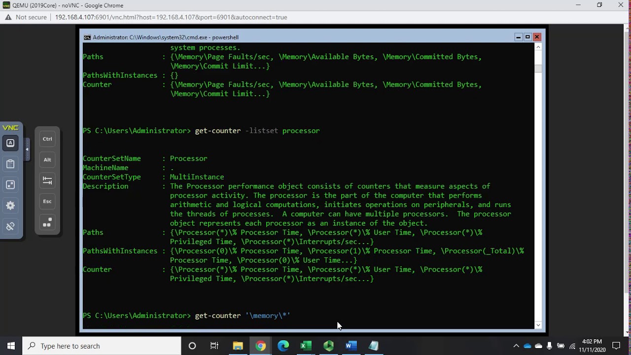Discovering available performance counters using PowerShell