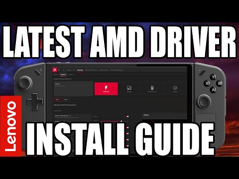 Legion GO Install Official AMD GPU Driver Update - Adrenalin AFMF 2.1 Graphics 2025 Guide