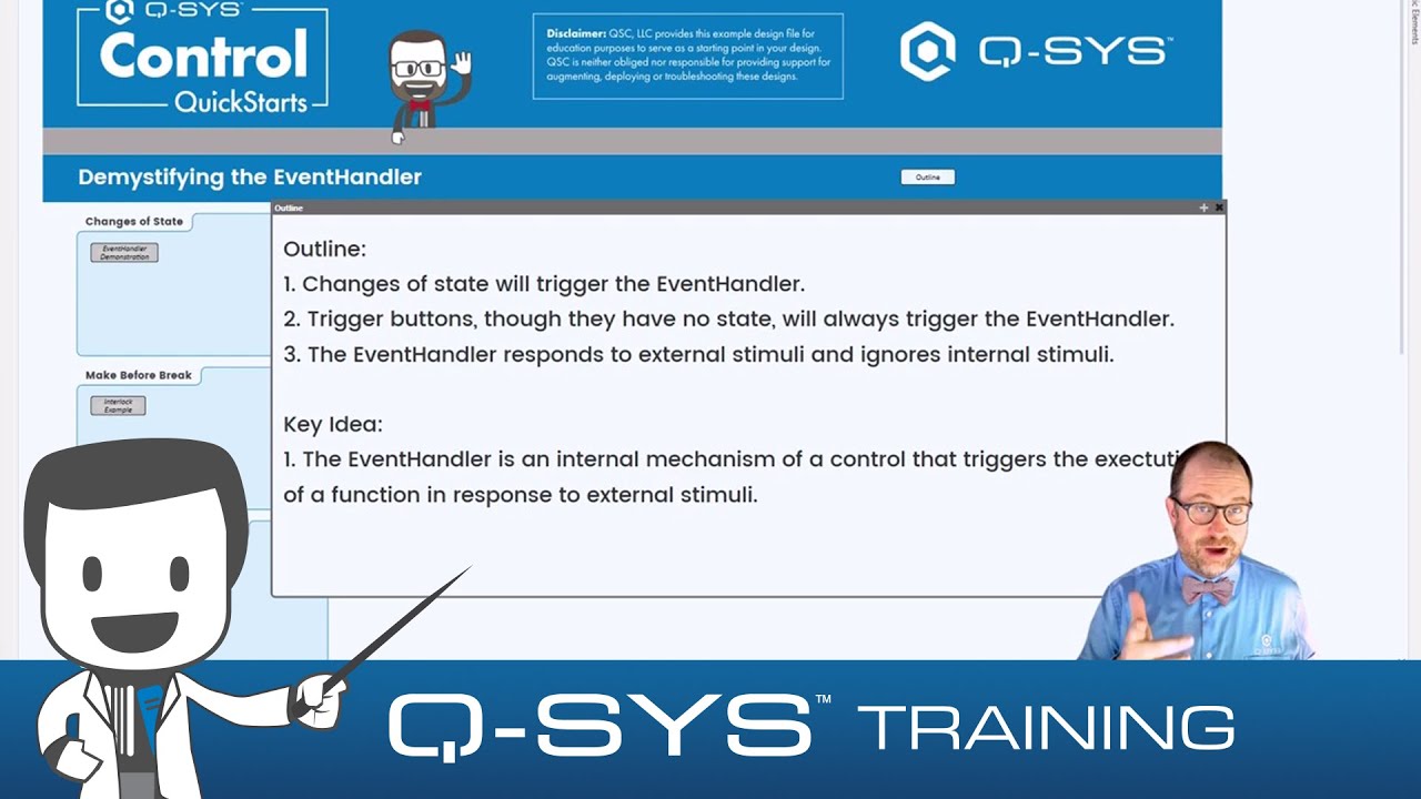 Q-SYS Control QuickStarts: Demystifying the EventHandler