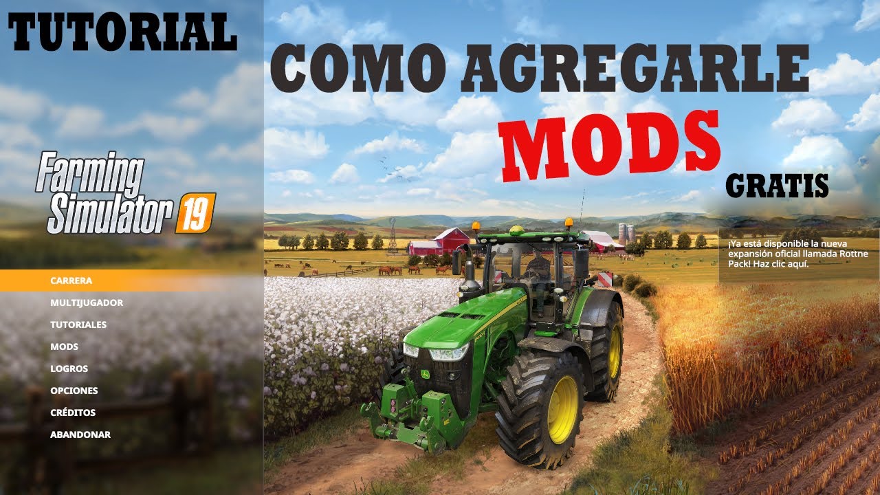 ¿COMO AGREGARLE MODS  AL FARMING SIMULATOR? [] TUTORIAL GRATIS [] FS19 MOD ARGENTINOS