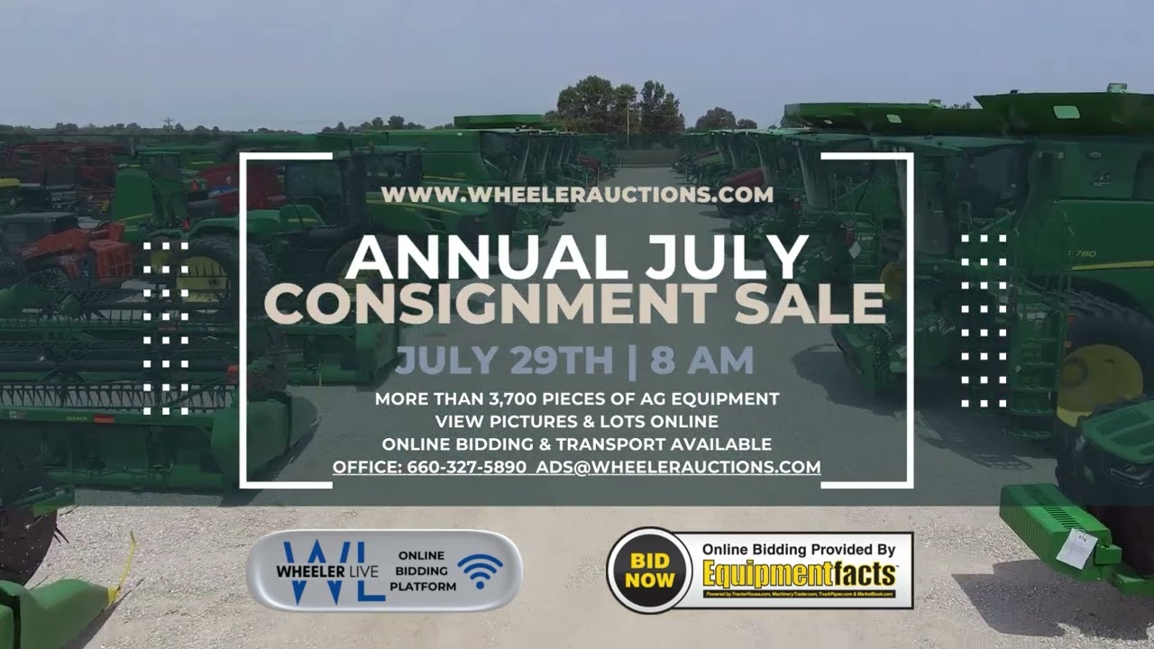 Wheeler Auctions July 29th Consignment