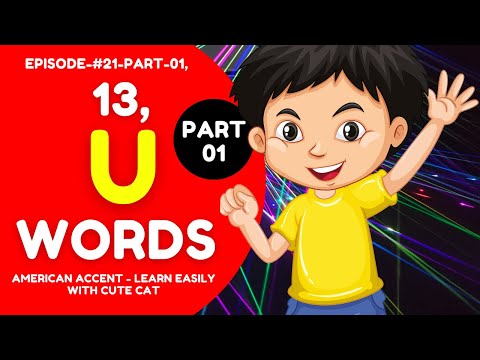 Words that Start with Letter U for Kids | U Starting Words