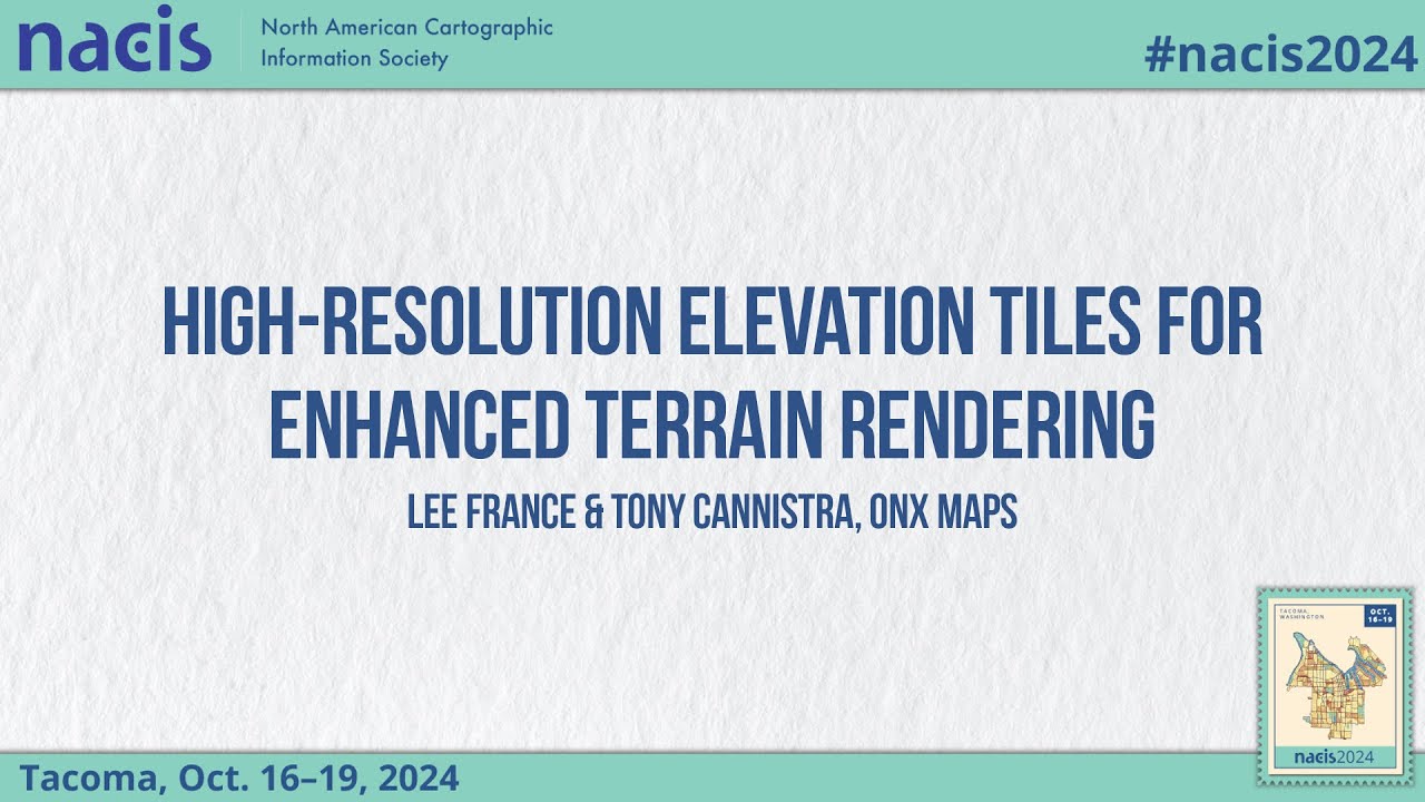High-Resolution Elevation Tiles for Enhanced Terrain Rendering - Lee France & Tony Cannistra, onX