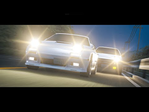 Initial D: AE86 vs FC3S [BLENDER CINEMATIC]