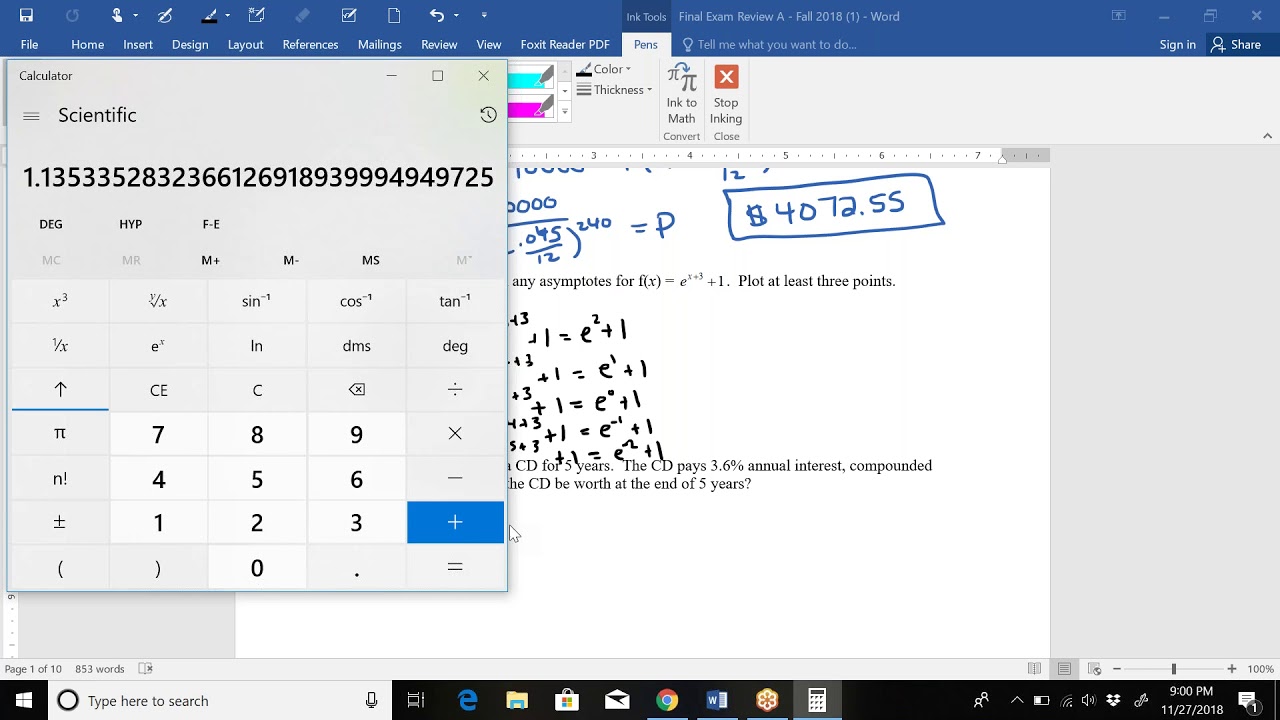Math 136 Day 1 Final Exam Review A