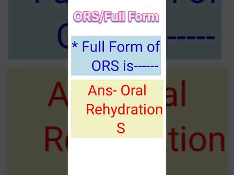 ORS FULL FORM