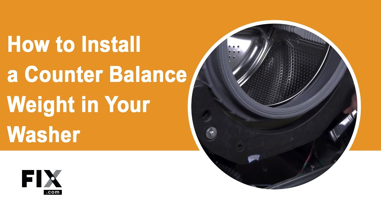 How to Fix a Counterweight for a Washer That is Shaking and Moving