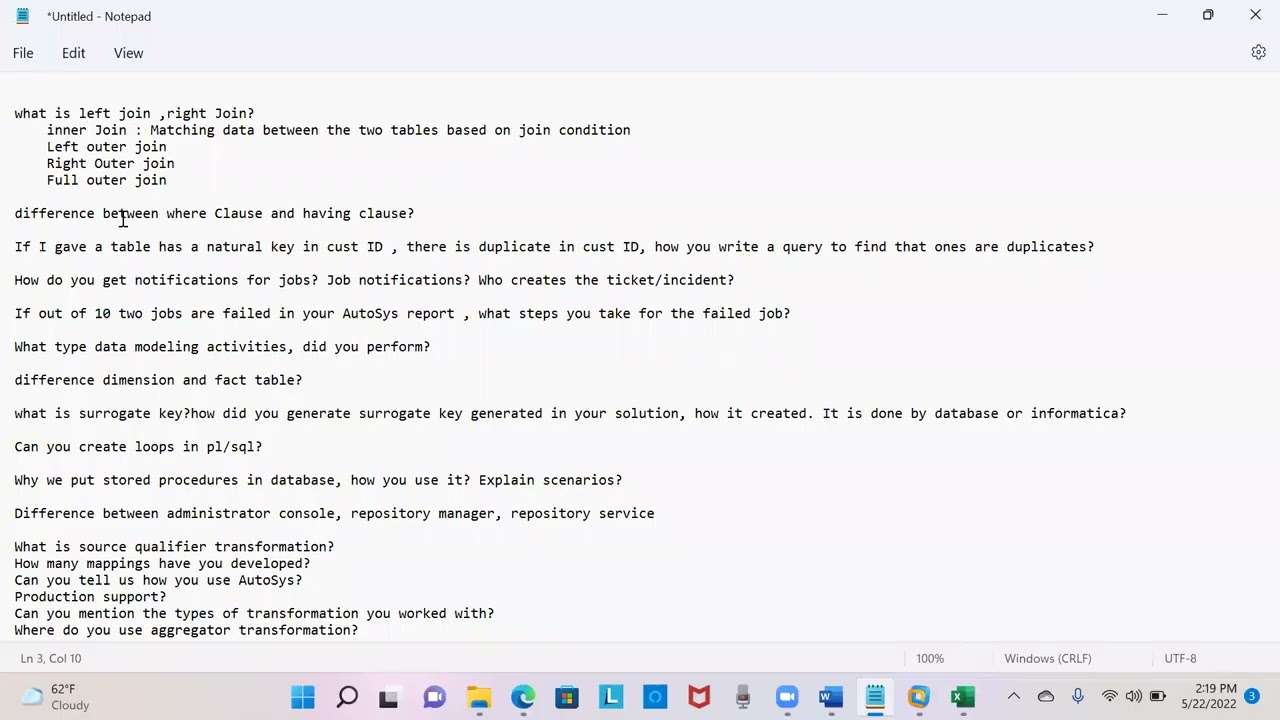 Informatica Interview Preparation | Part 3