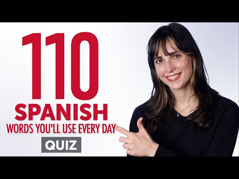 Quiz | 110 Spanish Words You'll Use Every Day - Basic Vocabulary #51