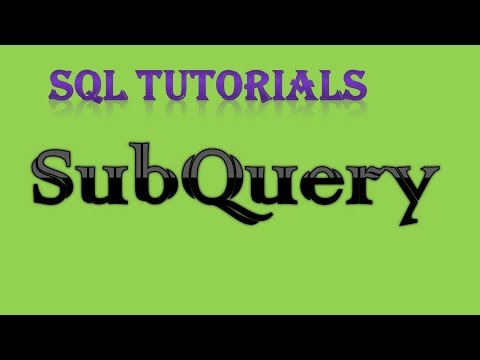 Learn SQL Tutorial 9 SubQuery - Mind Luster
