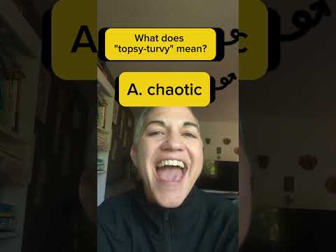 What Does Topsy-Turvy Mean? #englishvocabulary