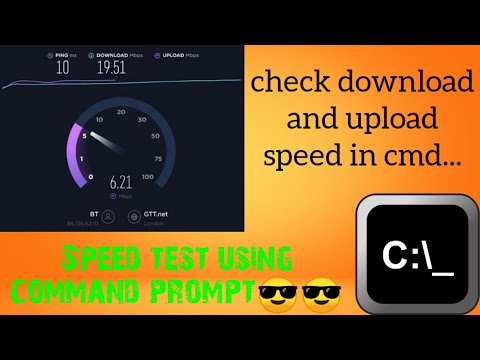 Internet speed test using command prompt | Speedtest using cmd | How to check network speed in cmd