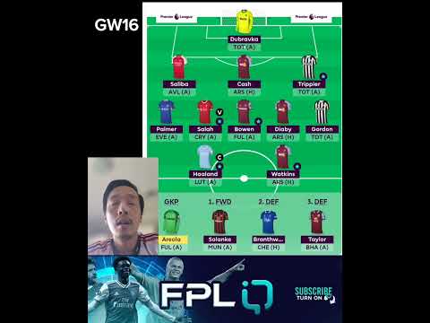 Tien's (FPL Planner) Latest Team Selection and Transfer for GW16 | FPL IQ #fpl #fantasyfootball