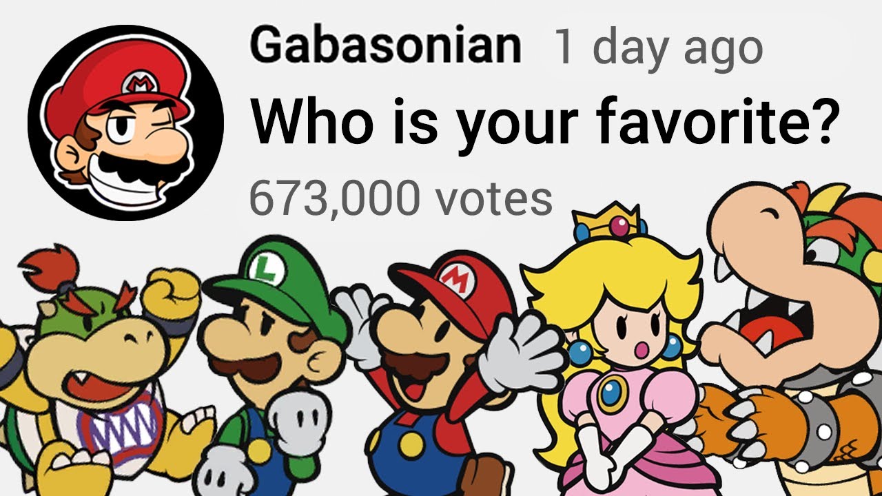 Funny Paper Mario Poll Compilation - Gabasonian