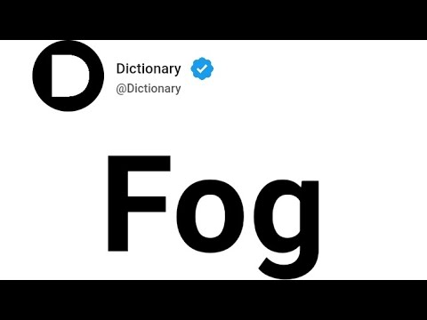Fog Meaning In English