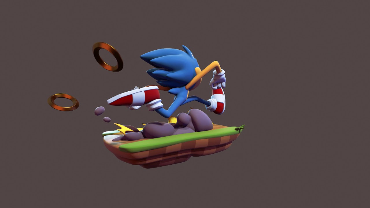 Sonic The Hedgehog - 3D Fan Art