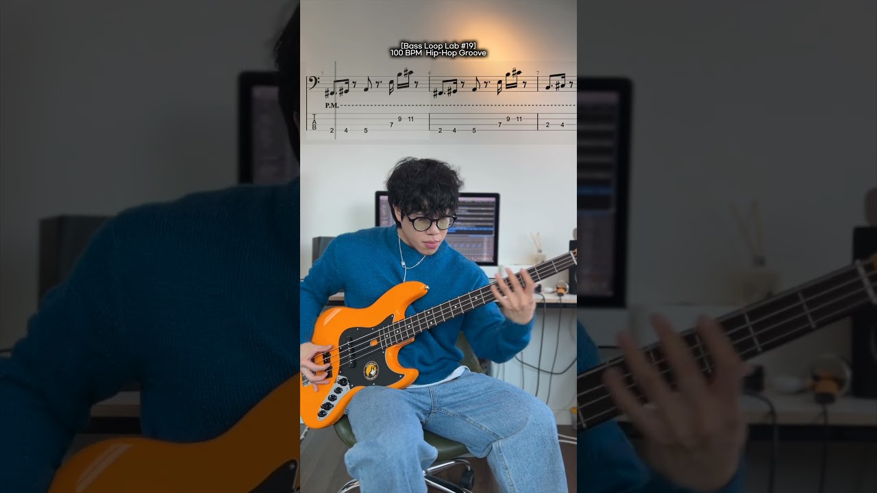 [Bass Loop Lab #19] 100 BPM Hip-Hop Groove