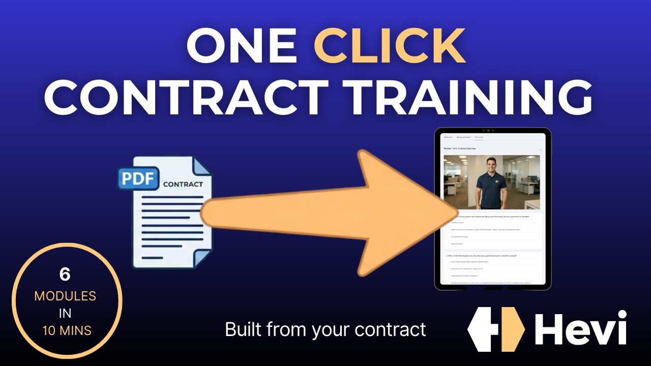 Build Contract Awareness Training From Your Contract PDF In One Click