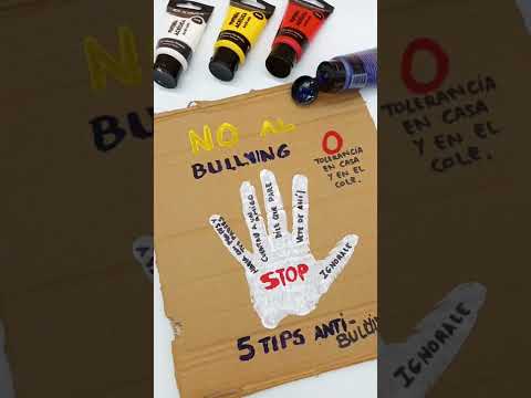Manualidad Stop bullying | 5 Pautas contra el Bullying
