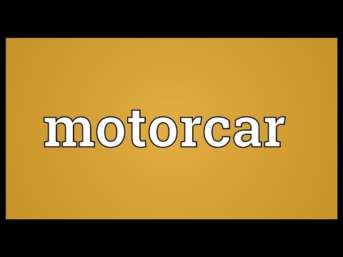 Motorcar Meaning