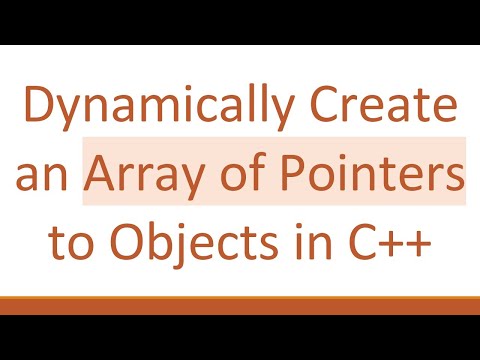 Dynamically Create an Array of Pointers to Objects in C++